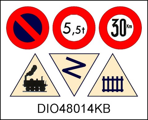 Panneaux signaux routiers France set A